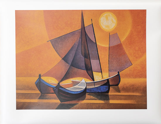 Affiche Louis Toffoli : Soleil de Lisbonne (1994) de dimensions 50 x 40 ...